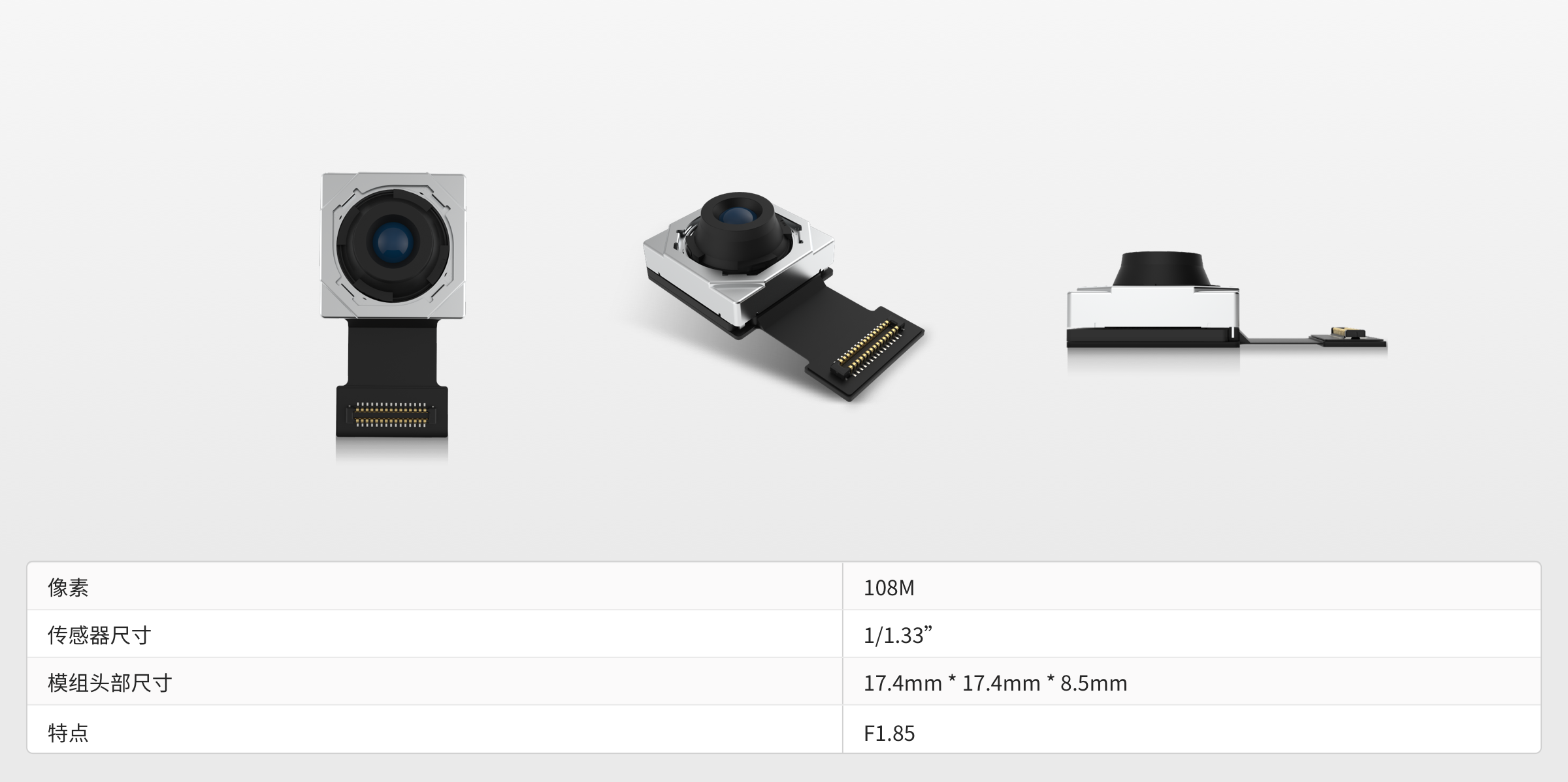 摄像头模组产品详情 – 辰瑞光学